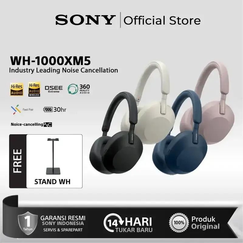 Sony Wh 1000 Xm5 Black Garansi Resmi Indonesia 🏷️ Harga Murah Juni 2026