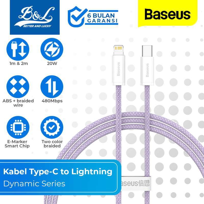 Jual Baseus Dynamic Series Kabel Data Type-c To Lightning 20w Fast ...