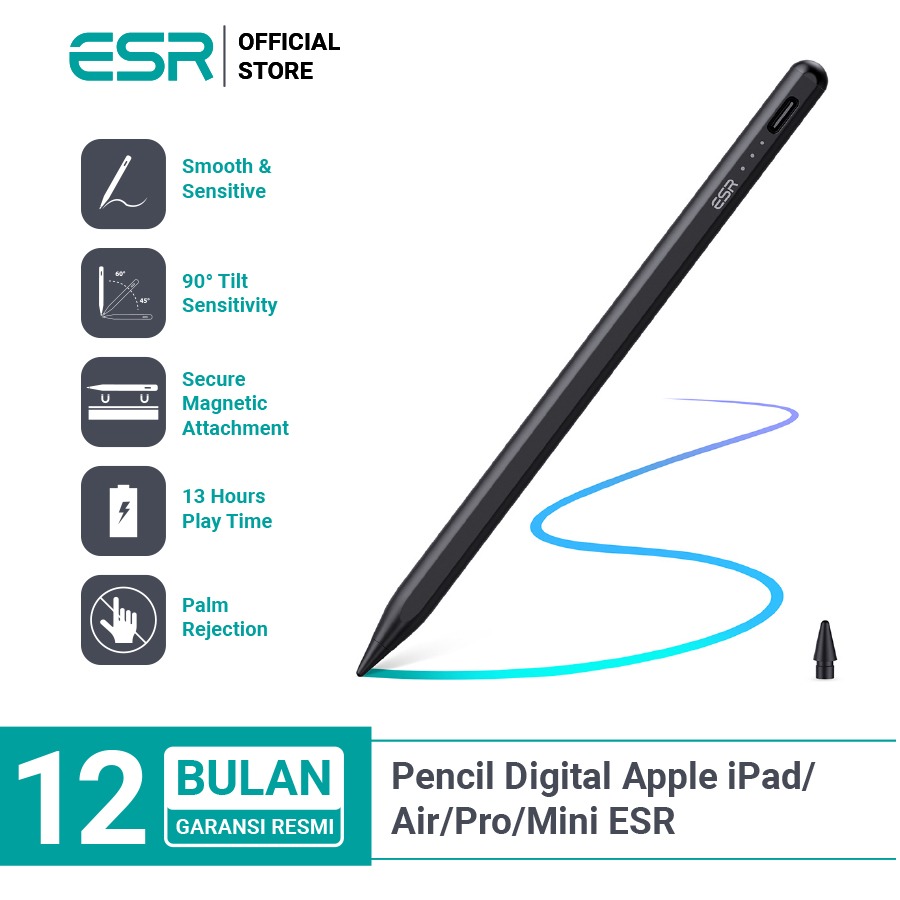 Promo Pencil Digital Apple iPad/Air/Pro/Mini ESR Diskon 69% di Seller ...