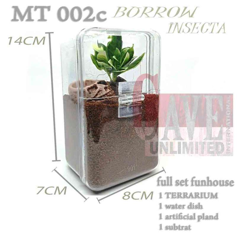 Promo Mt001b Fun House Full Set Kandang Tarantula Arboreal Burrow ...