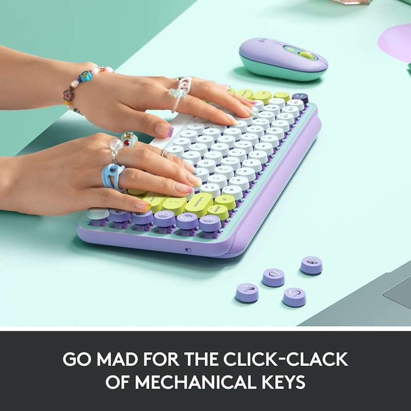Promo Logitech Pop Keys Wireless Mechanical Keyboard Daydream Diskon 31 ...