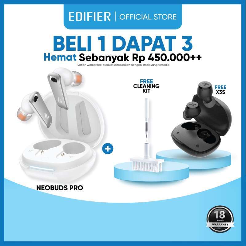Jual Edifier Neobuds Pro-tws True Wireless Bluetooth Earbud With Hi-res Audio Active Noise ...