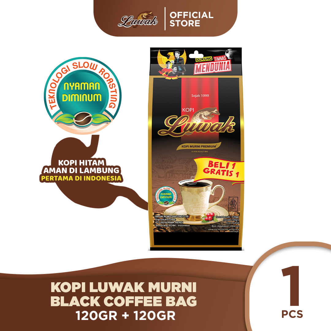 Jual Kopi Luwak Murni Black Coffee Bag 130gr + 130gr Di Seller Kopi ...