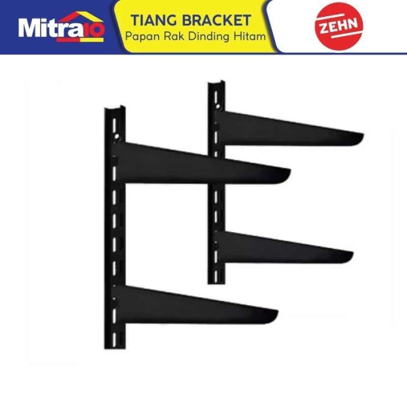 Jual Zehn Tiang Bracket Papan Rak Dinding Hitam (set) Di Seller Mitra10 ...