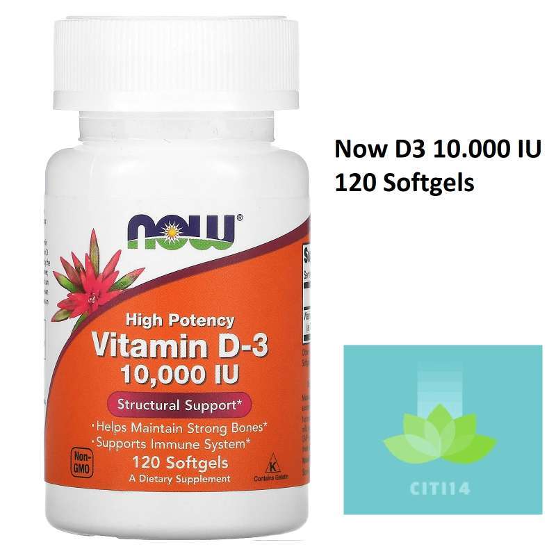 Promo now vitamin d3 10000 iu 120 softgels Now Foods Vit D3 10.000 IU Diskon 3% di Seller Citi14 ...