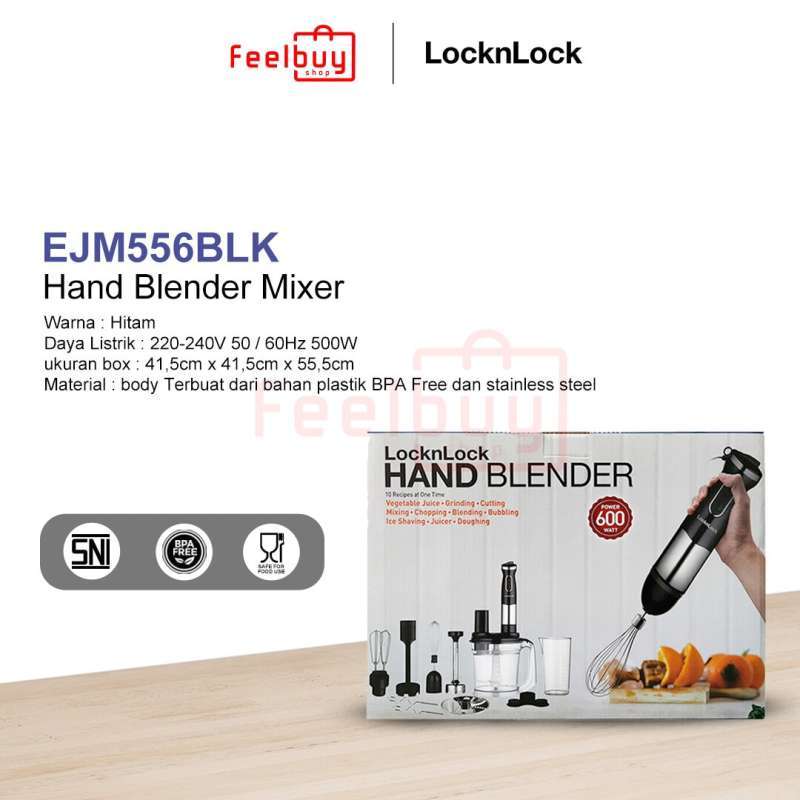Jual Hand Blender Mixer 12 Pcs Lock N Lock Ejm 556 Blk Di Seller ...