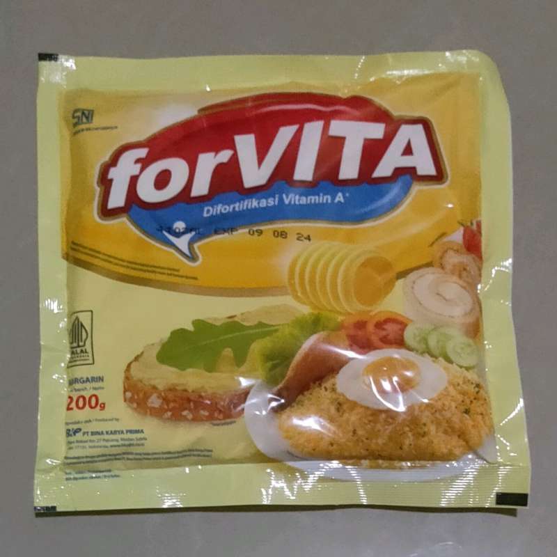 Jual Forvita Margarine 200 Gr X 60 Sachet / 1 Karton / Dus Di Seller ...