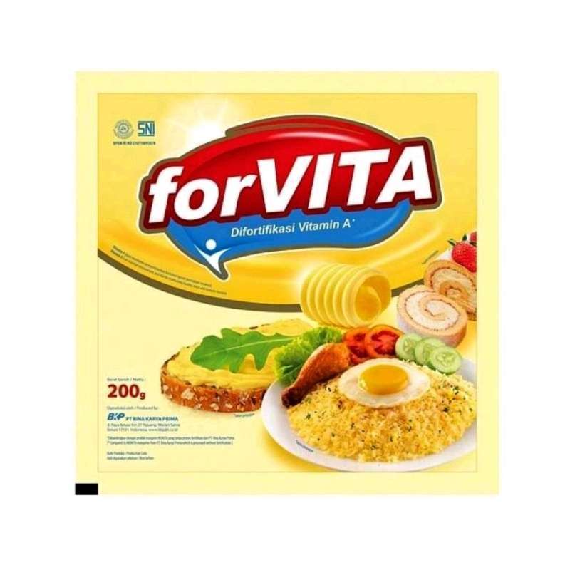 Jual Forvita Margarine 200 Gr X 60 Sachet / 1 Karton / Dus Di Seller ...