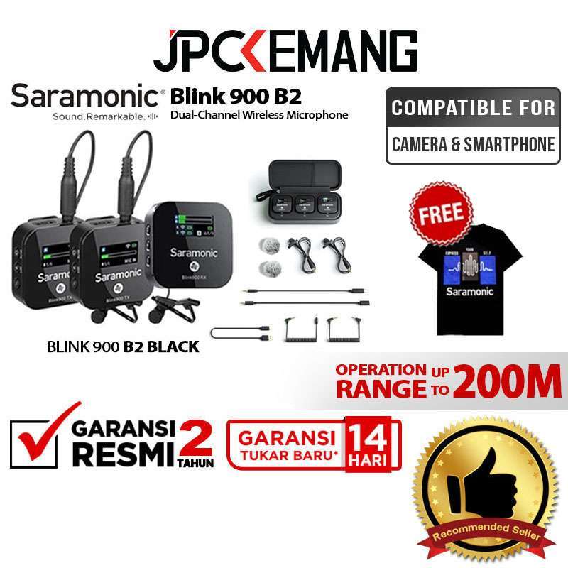 Promo Jpc Kemang Saramonic Blink 900 B2 Wireless Microphone Blink900 B2 ...