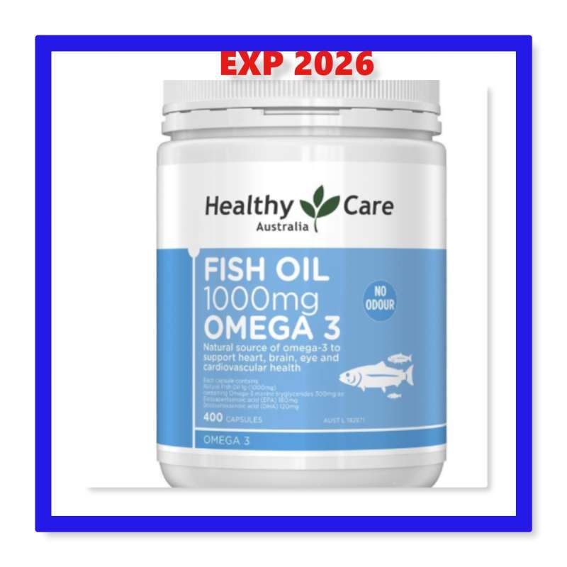 Promo Healthy Care Omega 3 Fish Oil Multivitamin 1000mg [400 Kapsul ...