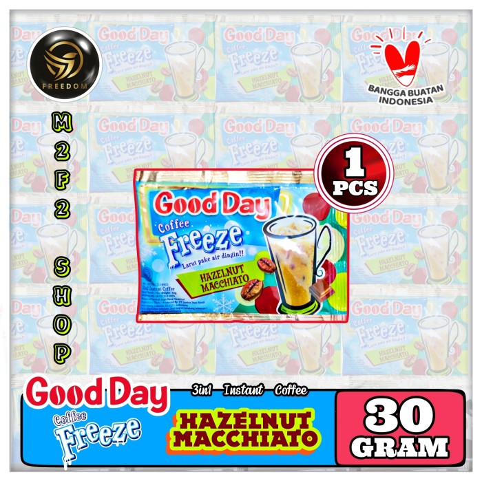 Promo Kopi Good Day Coffee Freeze Hazelnut Macchiato Sachet - 30 gr ...