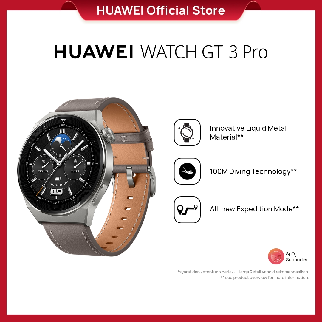 Jual Jam Tangan Huawei Watch Gt3 Pro Spesifikasi Original, Murah ...