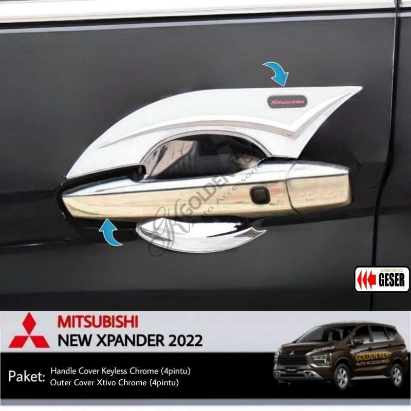 Jual PAKET New Xpander 2022 Cover Handle Keyless + Outer Handle Xtivo Chrome di Seller GOLDEN ...