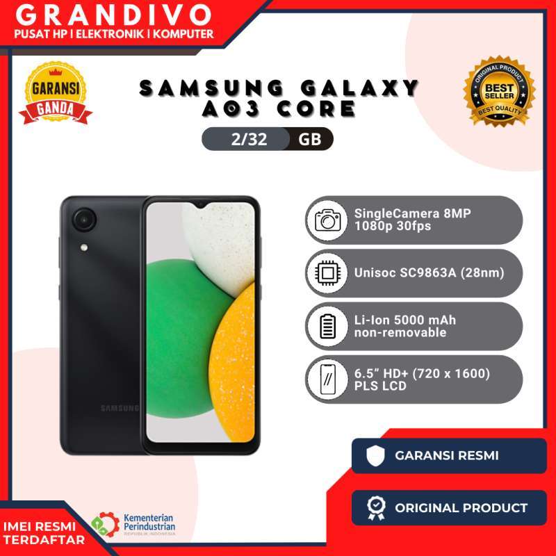 Jual Samsung A03 Core Garani Resmi - Black Di Seller Grandivo - Grandivo (bigproduk)1 - Kab ...