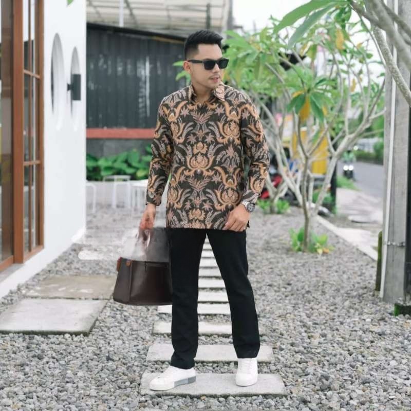 Jual Baju Batik Cotton Pria Panjang Exclusive Modern Style Indonesia Di ...