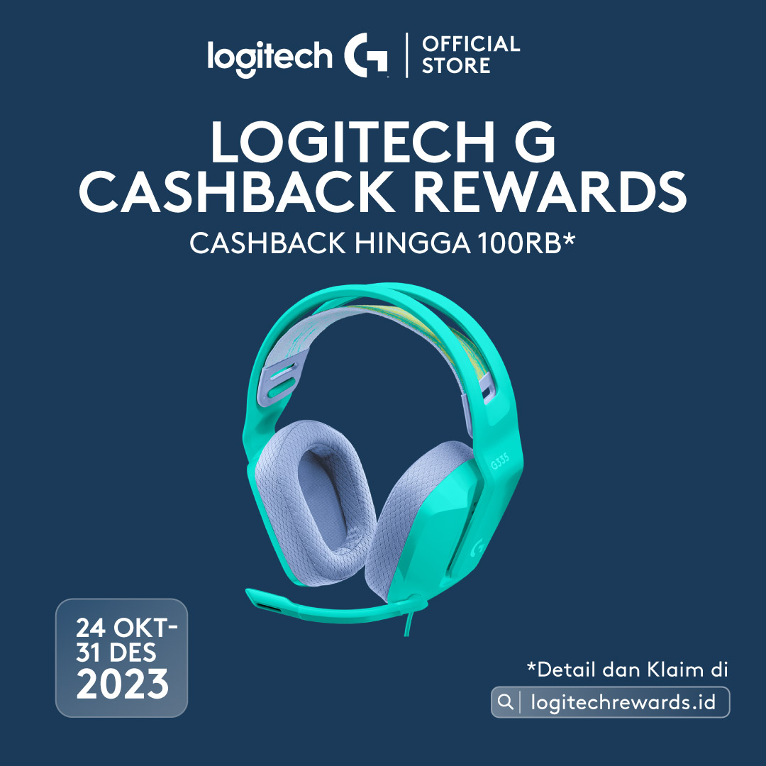 Promo Logitech G335 7.1 Wired Gaming Headset Mint Diskon 31% di Seller ...