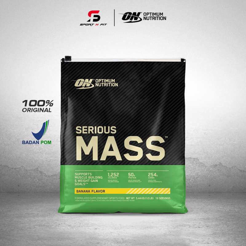 Jual Optimum Nutrition - Serious Mass Banana Gainer [12 Lbs] di Seller ...