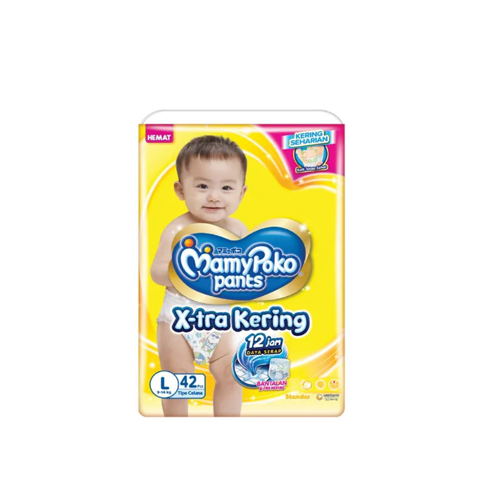 Jual Kering - MamyPoko Pants Standar X-tra Kering Popok Bayi L42 L 42 ...