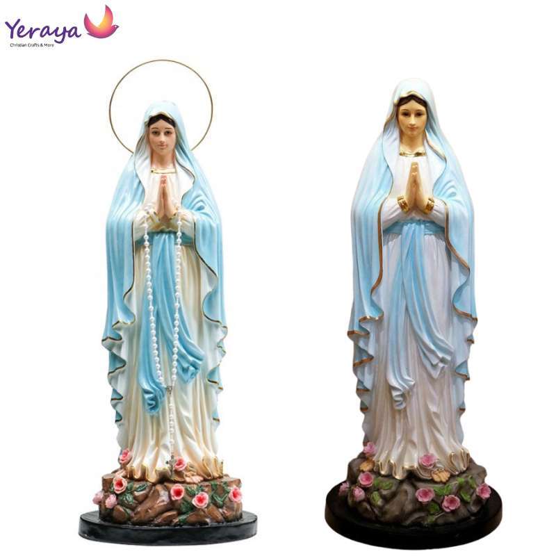 Jual Patung Rohani Maria Lourdes Mawar 120cm / Include Packing Kayu ...