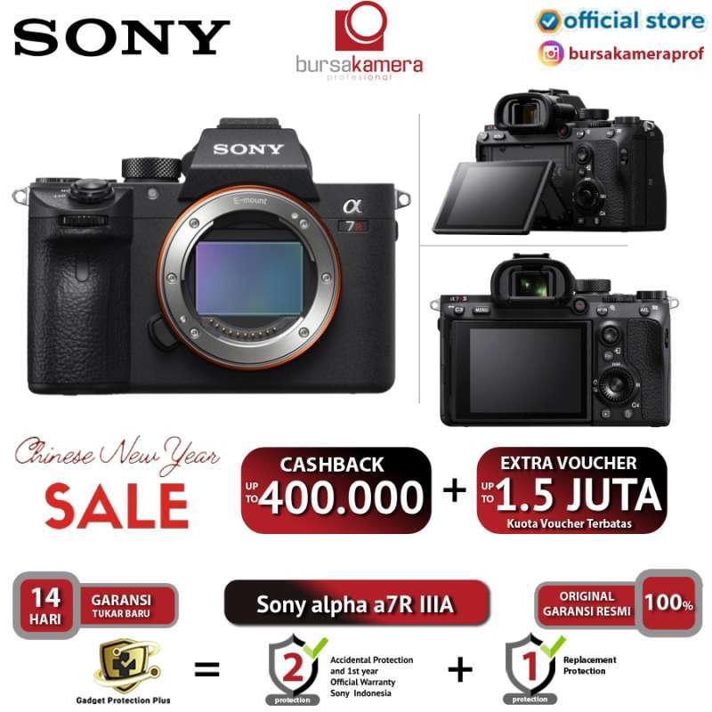Promo Bkp Sony Alpha A7r Iiia / A 7r Iii A Mirrorless Camera Original Resmi Diskon 25% Di Seller ...