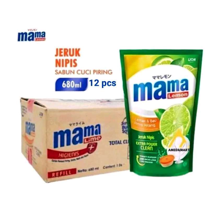 Jual Mama Lemon 680 Ml Jeruk Nipis Pouch ( 680 Ml X 12 Pcs) 1 Karton ...