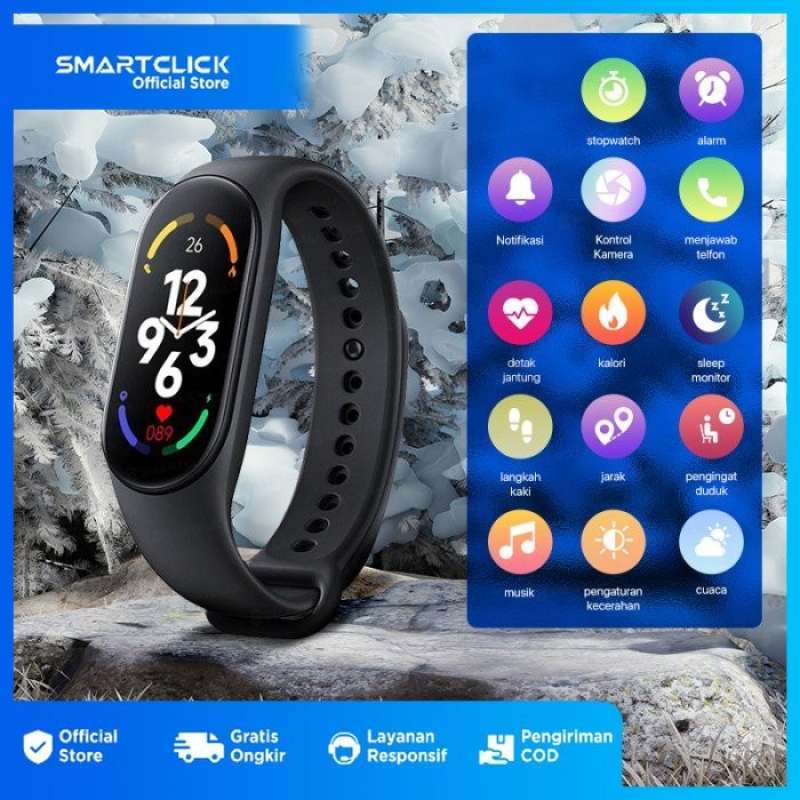 Promo Smartwatch M7 NEW 2022 Play Music Custom Dials Smartband - M7 Red ...