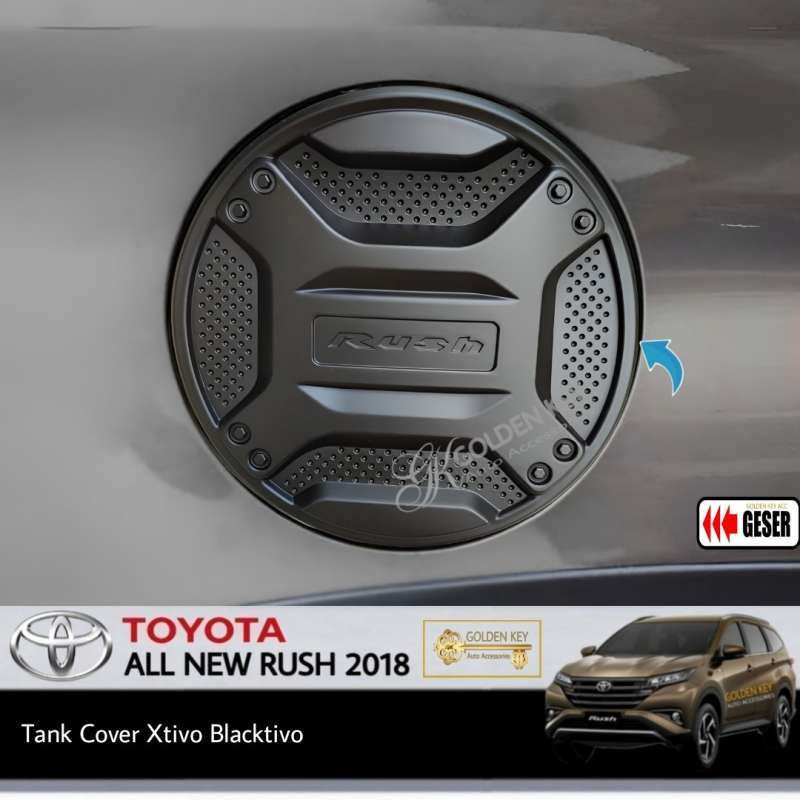 Jual JSL Tank Cover All New Rush 2018 Tutup Tangki Bensin Xtivo Blacktivo di Seller GOLDEN KEY ...