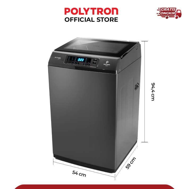 Promo Polytron Zeromatic Laguna Automatic Washing Machine 9kg Paw 9028y ...