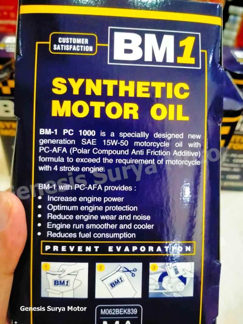 Promo Oli Bm1 Pc1000 15w50 1lt Diskon 5% Di Seller Genesis Surya Motor ...