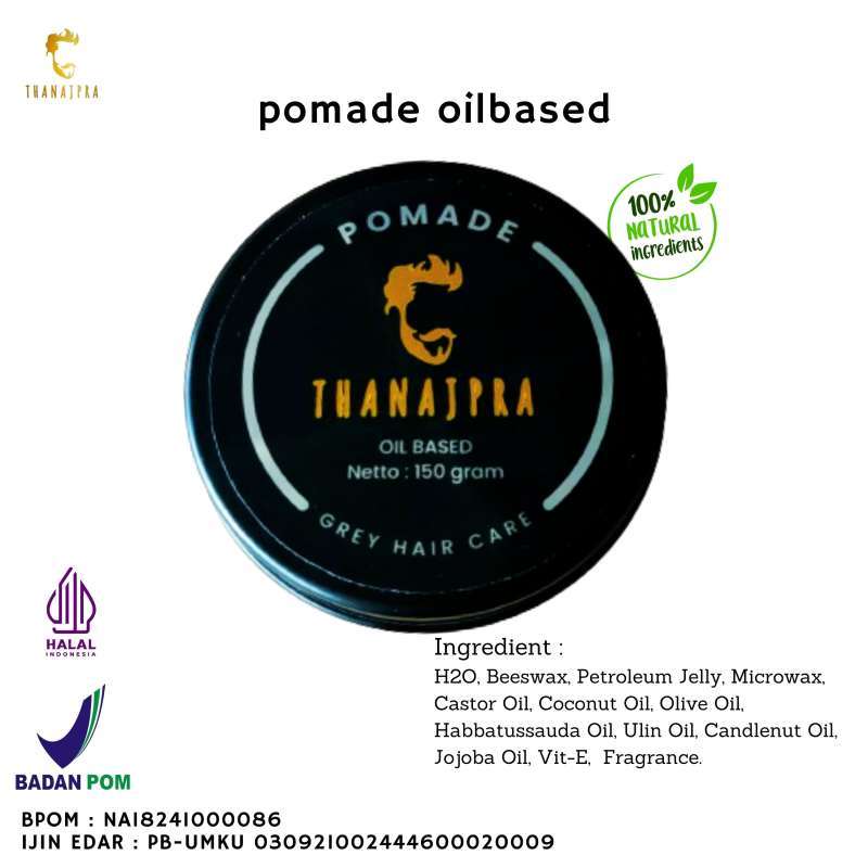 Jual Minyak Rambut Cowok Terlihat Basah Pomade Najpra Oilbased ...