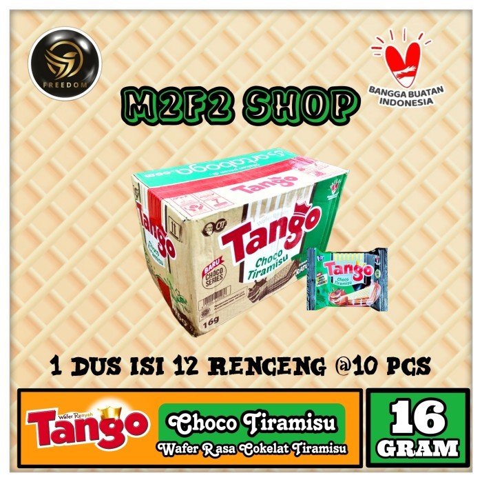 Jual Tango Wafer Krim Cokelat Tiramisu | Choco Tiramisu Sachet - 16 gr ...