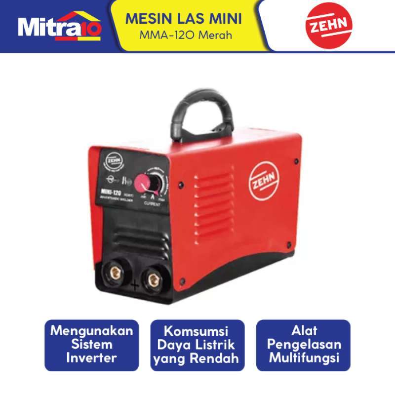 Jual Zehn Mesin Las Mini Inverter MMA-120 Merah di Seller Mitra10 ...