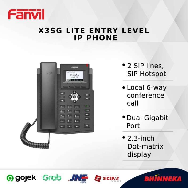Jual Fanvil X3sg Lite Entry Level Ip Phone Di Seller Bhinneka Official ...