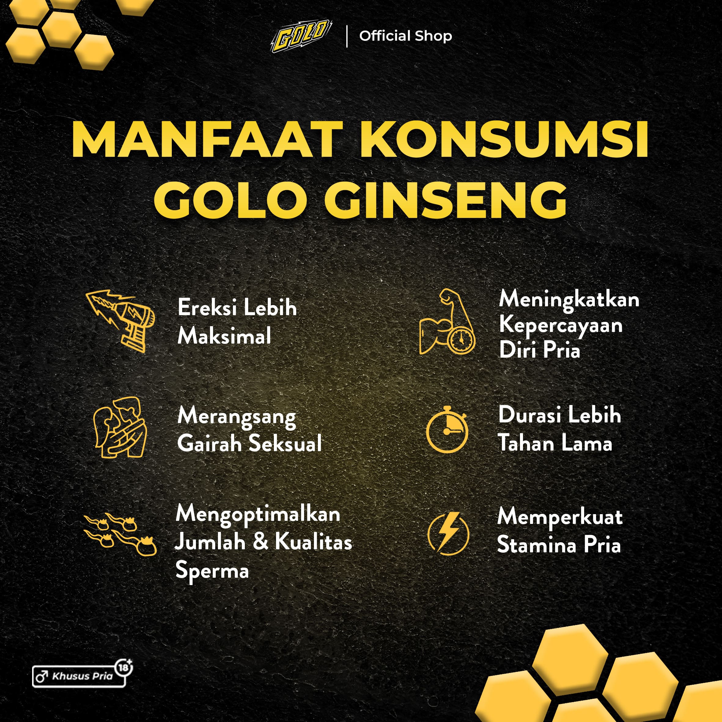 Jual Golo Ginseng Botanical Meningkatkan Stamina Vitalitas Pria - 4 Box ...