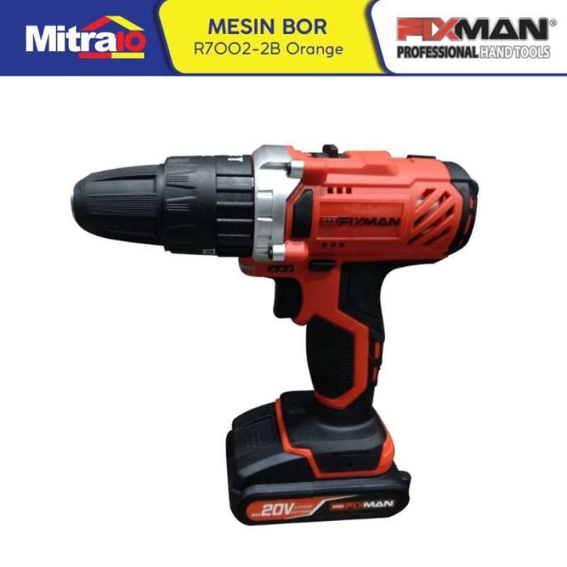 Jual Fixman Mesin Bor Tanpa Kabel R7002-2b Merah Di Seller Mitra10 ...