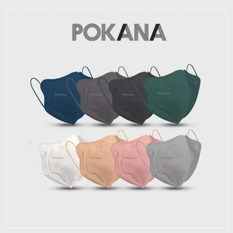 Jual Pokana Kn95 6-ply Earloop Surgical Face Mask Kids - Box 12s Light ...
