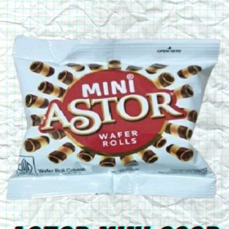 Jual WAFER ROLL COKLAT ASTOR MINI 27GR di Seller LatteBless Official ...