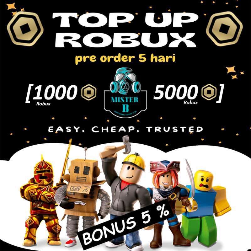 Jual Roblox 1000 Robux - Harga Termurah Dan Terbaru Di 2024 | Blibli