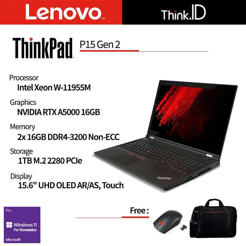 Jual Thinkpad P15 G2 Xeon W-11955m 32gb 1tb A5000 15.6uhd Oled Touch ...