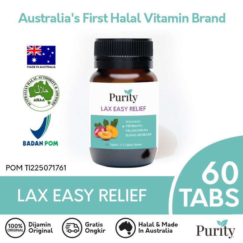 Jual Purity Lax Easy Relief Pelancar Sembelit BAB Constipation 60 ...