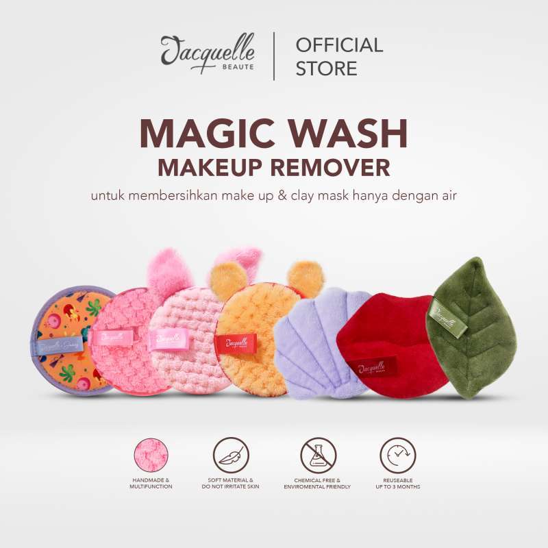 Promo Jacquelle Magic Wash Makeup Remover Pembersih Wajah - Blue Diskon ...