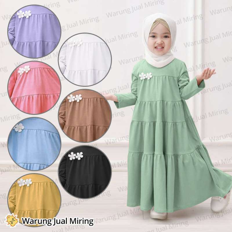 Jual Gamis Anak Princess 3-12 Tahun Model Susun Bahan Voxy Melar Balita ...