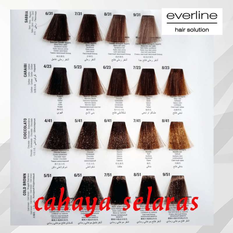 Jual 2 One Color Everline 100ml | Hair Color Everline Seri 2 - 8/1 Di ...