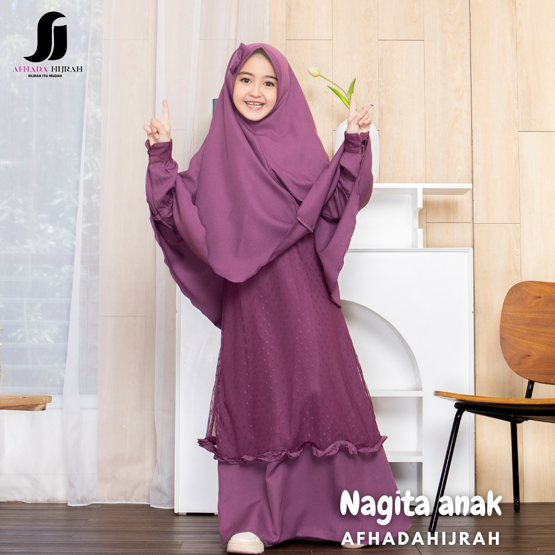 Jual Afhadahijrah - Gamis Sunnah Banat Gamis Syari Set Cadar Anak ...