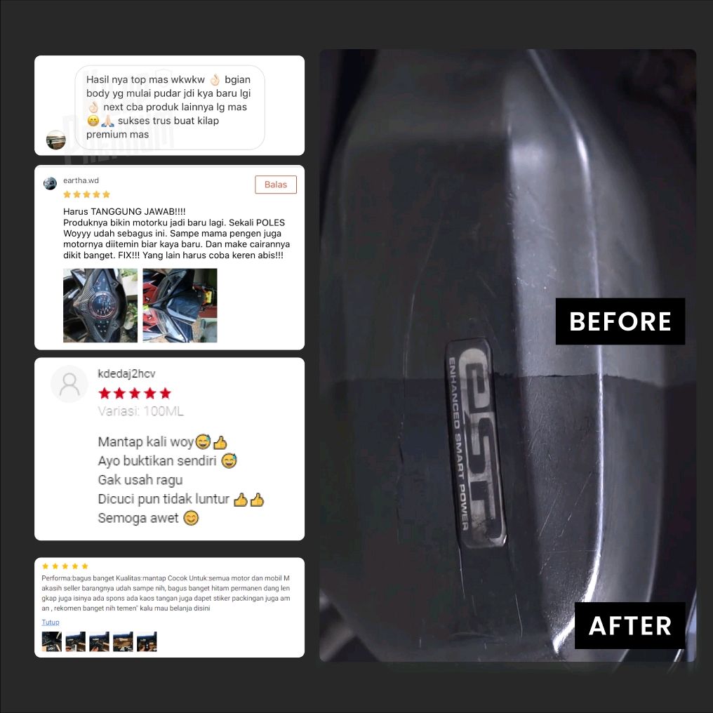 Jual Kilap Premium - Black Again || Penghitam Motor, Dashboard, Part ...