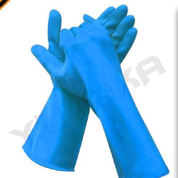 Jual SARUNG TANGAN KARET 12 INCAH warna biru muda di Seller YUTAKA ...