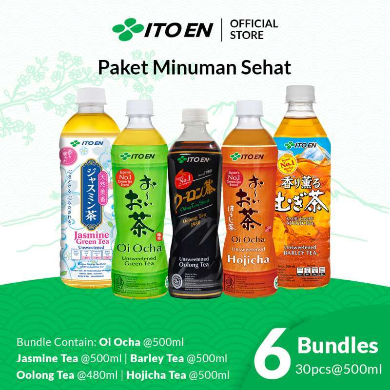 Jual Ito En Paket Minuman Sehat No Sugar Isi 30 Pcs (6 Bundle) - 5 Varian Rasa Di Seller Ito En ...