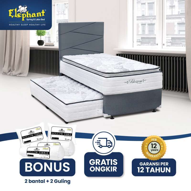 Promo Kasur Springbed 2 In 1 Blossom Elephant - 140 X 200 Abu Diskon 73 ...