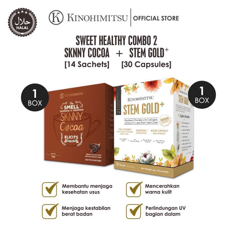 Jual Kinohimitsu - Sweet Healthy Combo 2 - 1 Box Sknny Cocoa & 1 Box ...