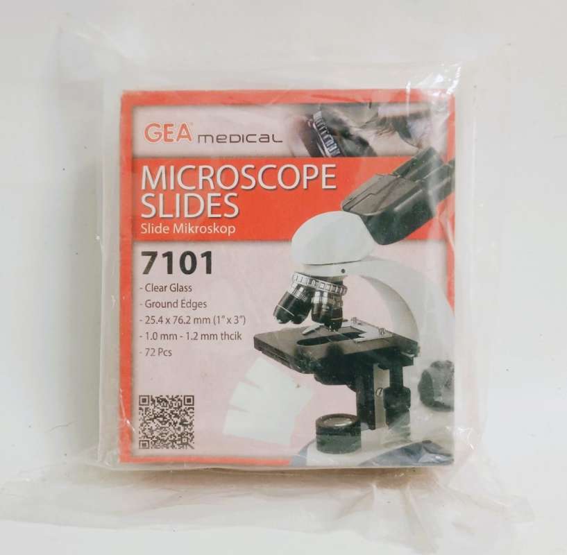 Jual Gea Microscope Slide 7101 Clear Glass/ Kaca Objek/ Side Mikroskop ...